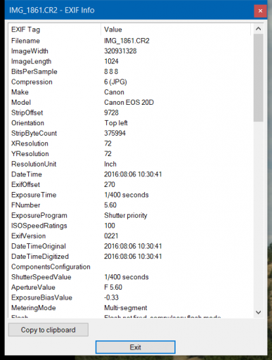 How To Check the EXIF Data In Your Photos – Rediscovering Photography
